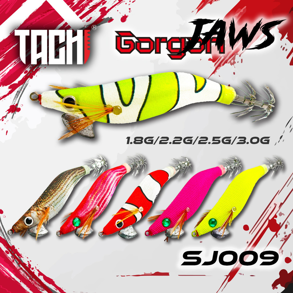 TACHI GorgonJaws Candat Sotong Luminous Squid Jig Squid Fishing Casting Umpan Udang Tiruan ...