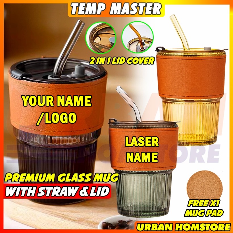 Mug custom name Personalized gift mug with lid straw Hot Cold resistant ...