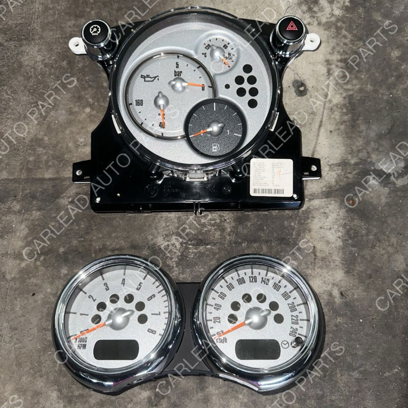 mini cooper S R53 chrono pack meter cluster rpm speedometer set ...