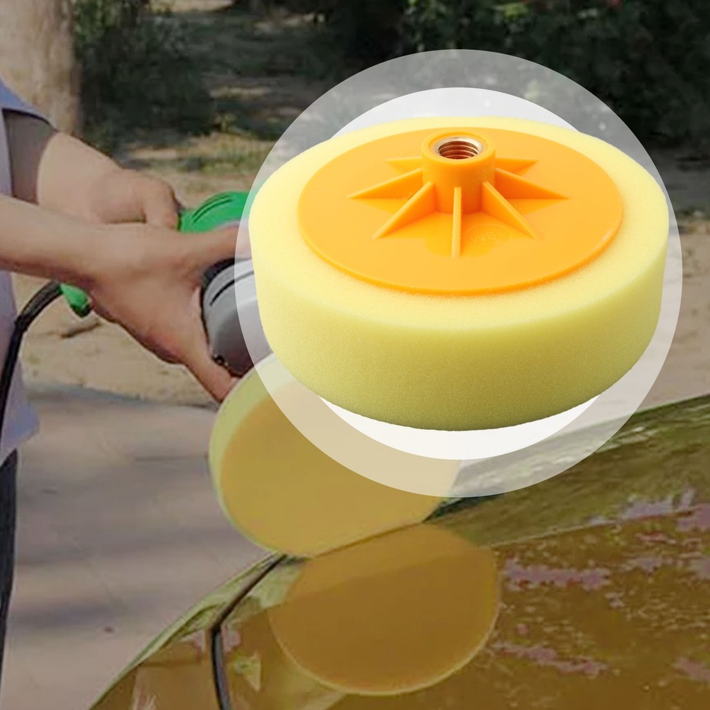 [HOT] 6inch150mm M16 Compounding Polishing Pad Head Car Hub Sponge Foam ...