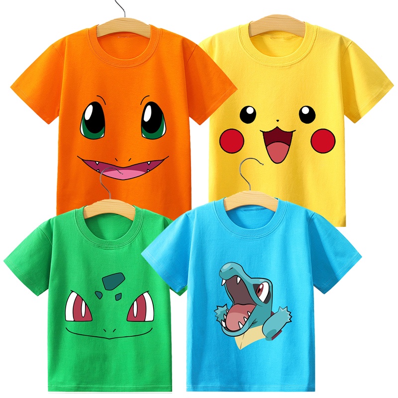 Pokemon Kids T-shirt Pikachu Graphic Fashion Clothes Boutique Children ...
