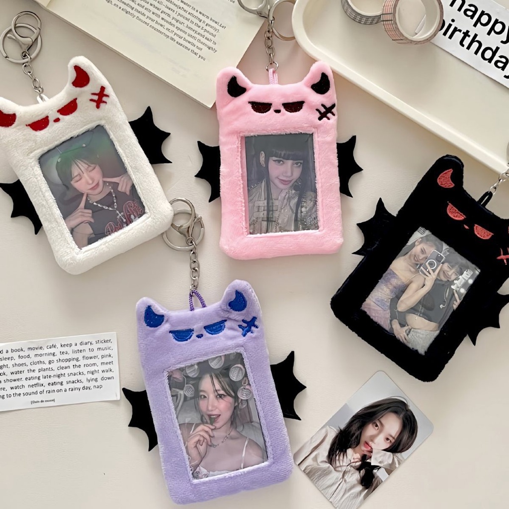 Bat Devil Plush Card Holder Korea Ins Goo Card Lunch Card Bus Access ...
