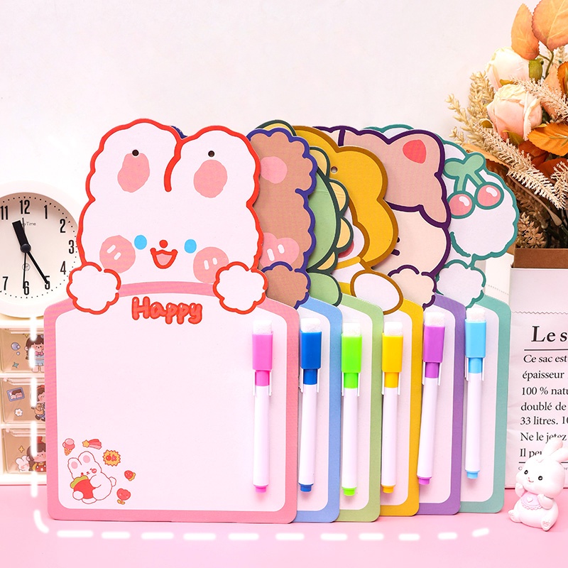Cute Cartoon Erasable Writing Board Student Double-sided Planner Board ...