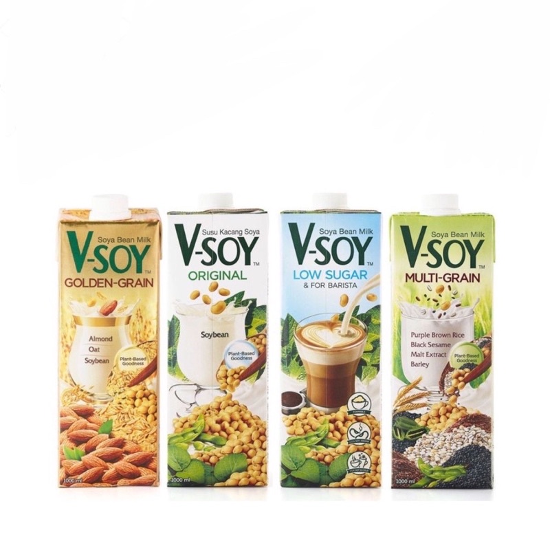 V-Soy Soya Bean Milk Assorted Flavour 1L | Shopee Malaysia