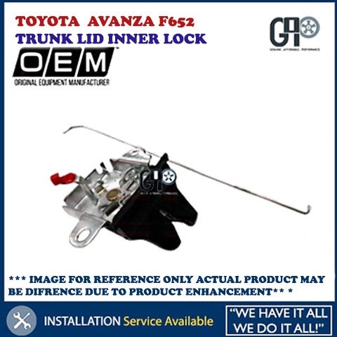 TOYOTA AVANZA F652 REAR TRUNK LID INNER LOCK BONNET 69350-BZ131 ...