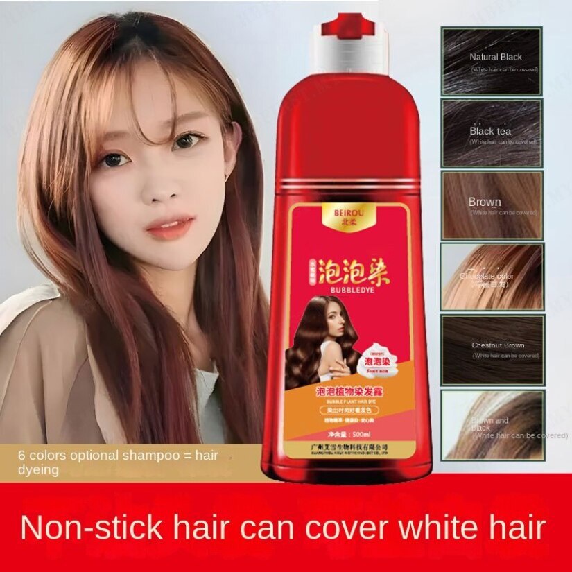 【Ready Stock】[Effective Healthy Cover Grey Hair] Plant Bubble Dye Big ...