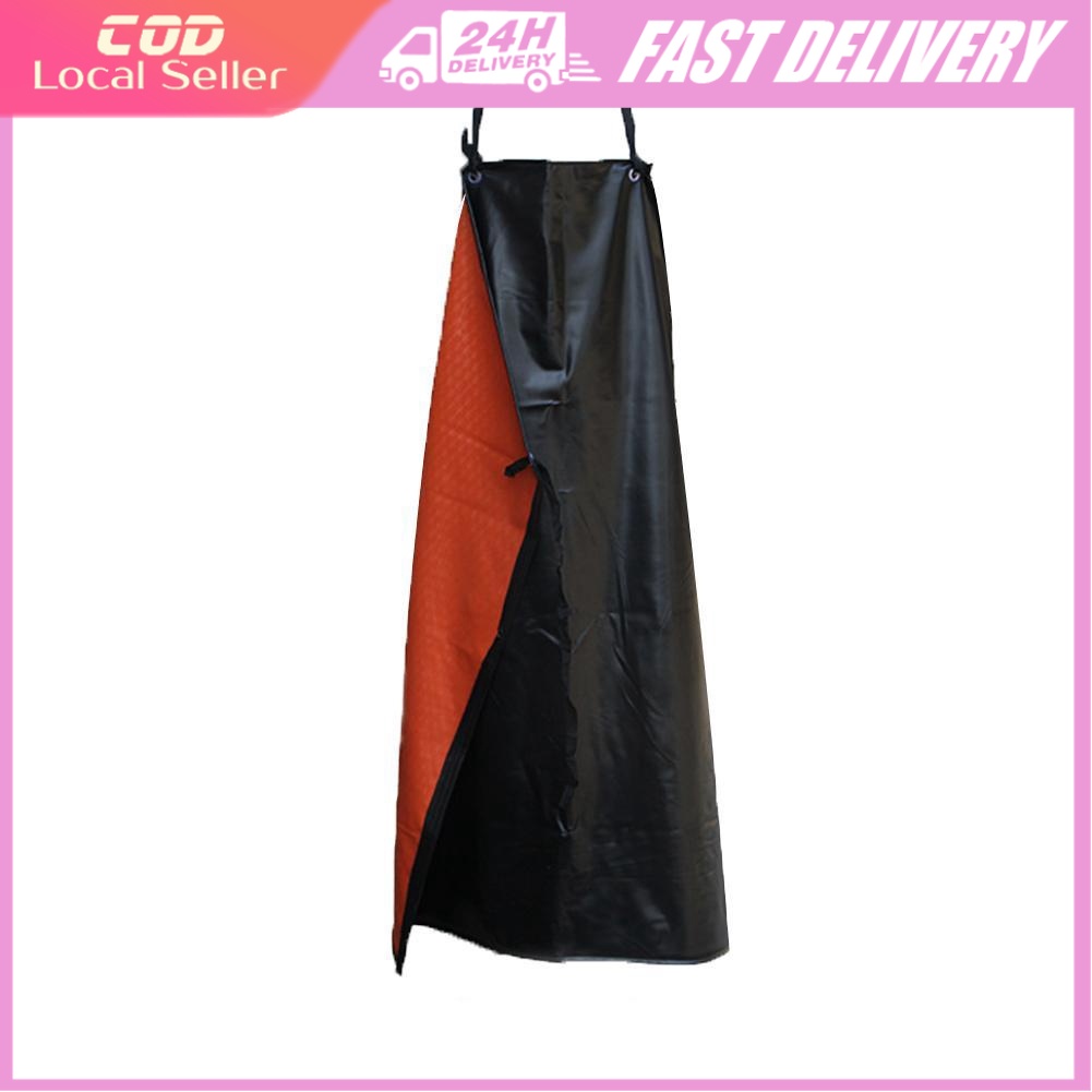 Waterproof Chef Butcher Antifouling Work Apron PU Black BBQ Kitchen ...