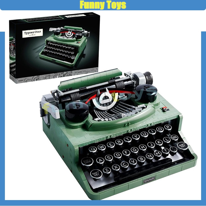21327 Typewriter Building Blocks Retro typewriter Ideas Bricks Gifts ...