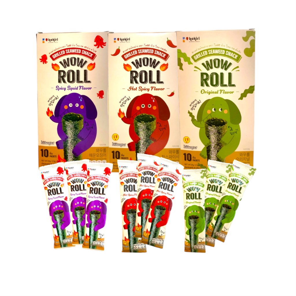 Elephant Wow Roll seaweed Snack 2.5g pack | Shopee Malaysia