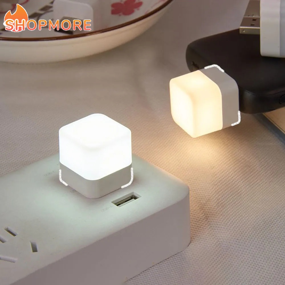USB Night Light Mini LED Night Light USB Plug Lamp Power Bank Charging USB Book Lights Small ...