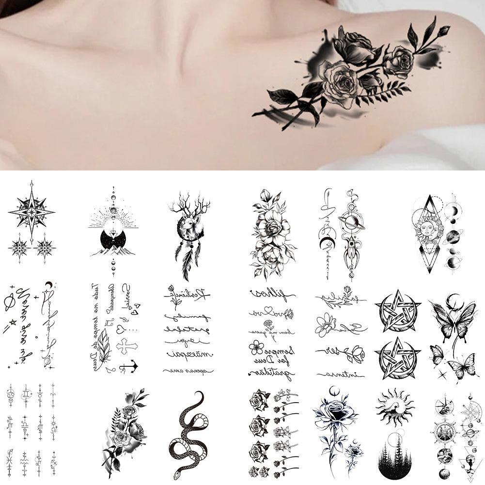 Magic Tattoo Sticker Long Lasting Fake Tattoo Temporary Sticker P4D9 ...