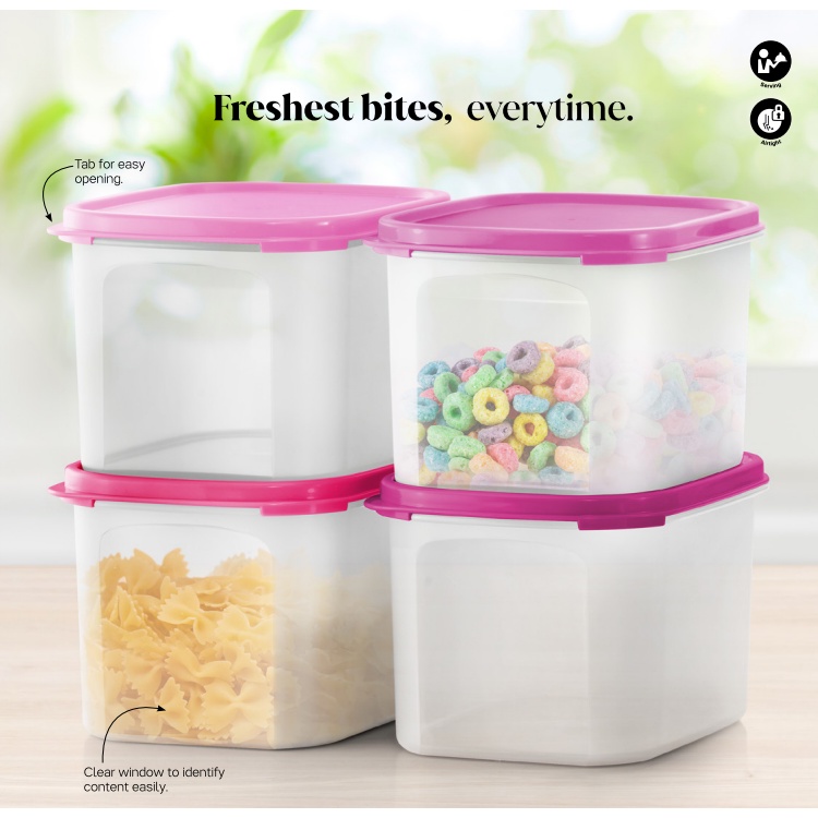 Tupperware Modular Mates Mini Rectangular ll (4) 1.9L | Shopee Malaysia