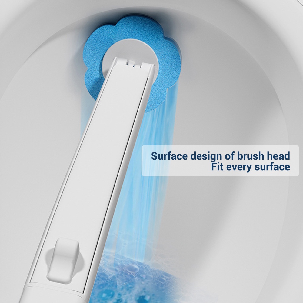 Disposable Silicone Toilet Bowl Brush Cleaner Berus Toilet Tandas Viral ...