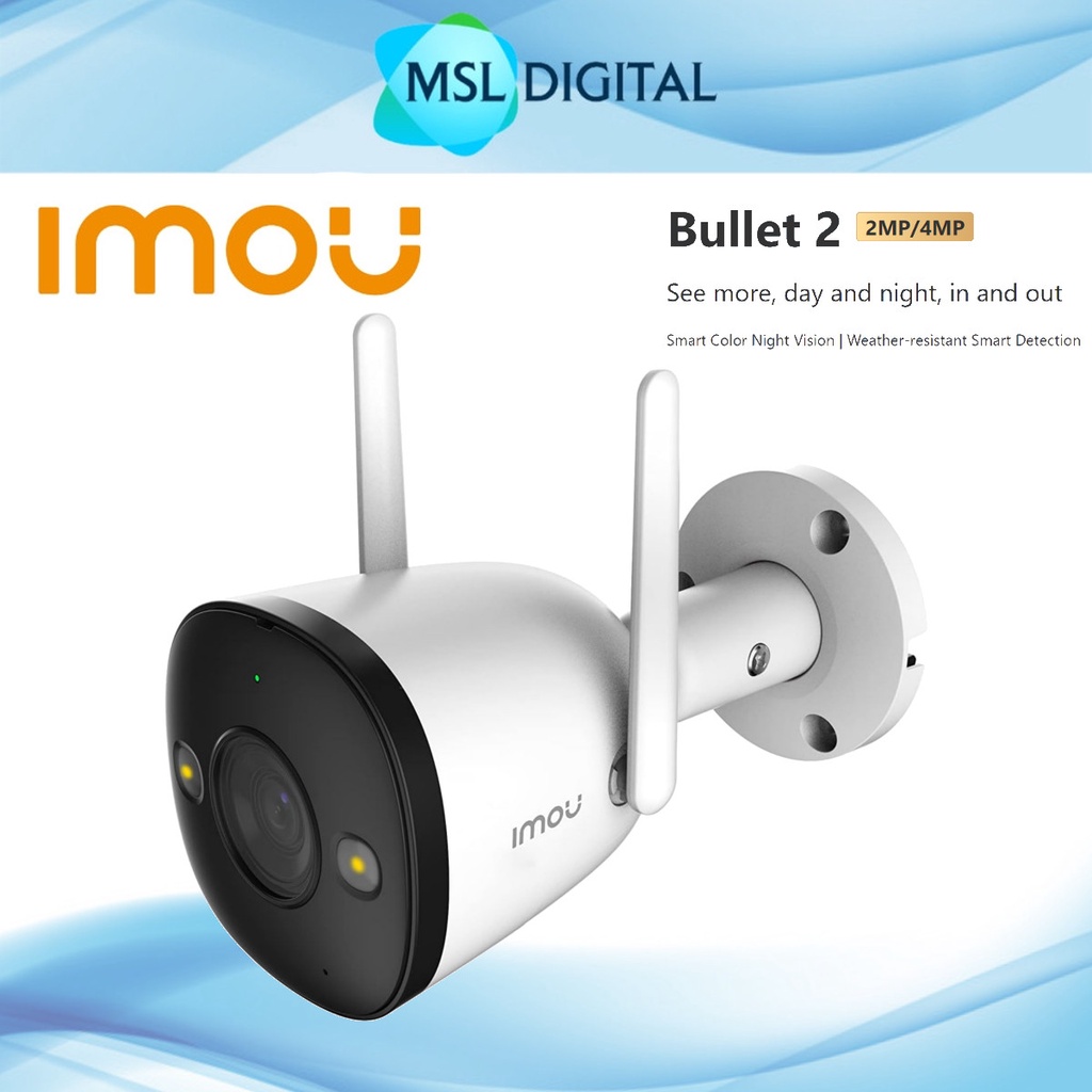 IMOU Bullet 2 Outdoor Bullet Camera | Full Colour Nightvision | Built ...