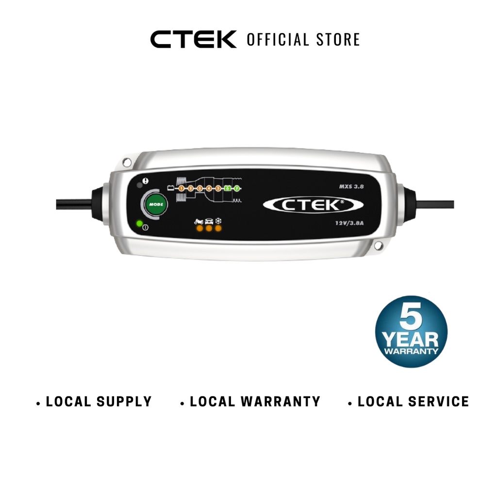 CTEK MXS3.8 Smart Battery Charger | Shopee Malaysia