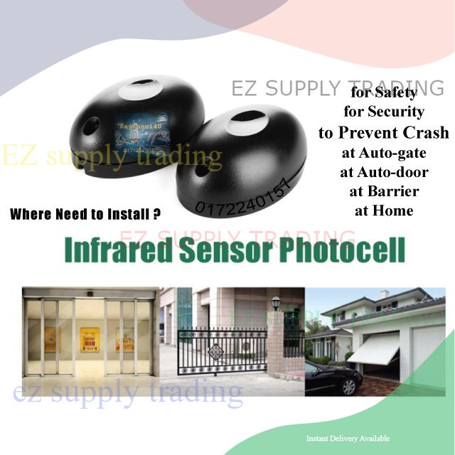 LIVE Safety Beam Sensor for Autogate DCMoto Alarm Barrier Safety ...