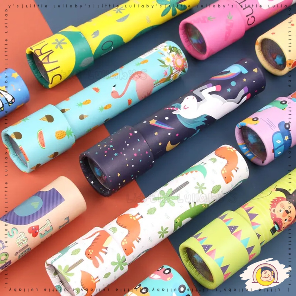 Kaleidoscope Mainan Early Learning Educational Toys Mirror Rotating ...