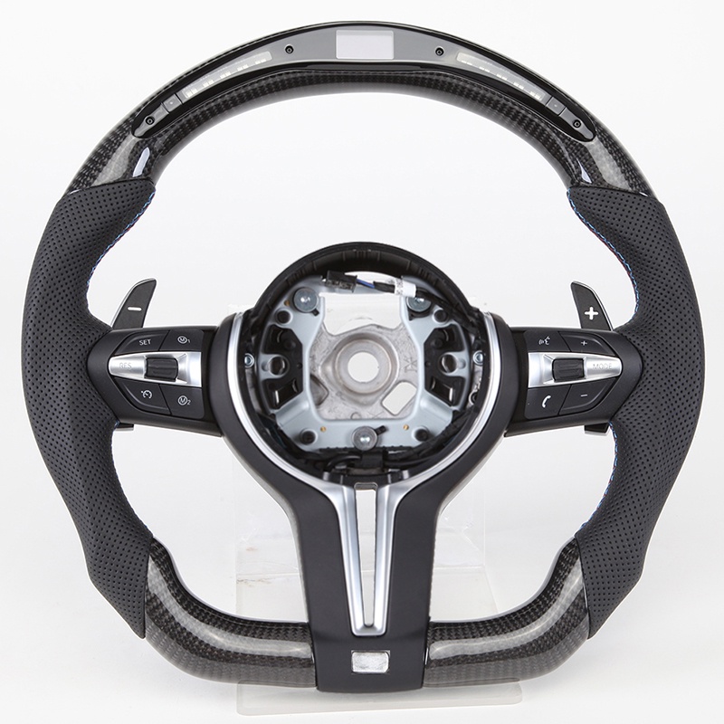 BMW LED Carbon Fiber Steering Wheel Assembly For F Chassis 3 Series 5 ...