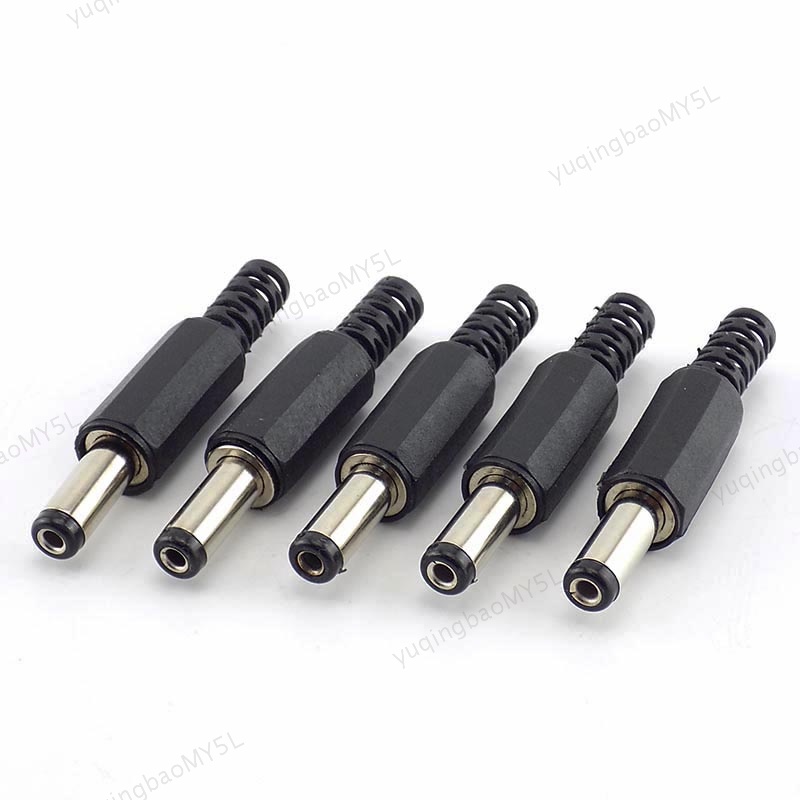 2.1x5.5mm DC Power DC Male Jack Plug Socket Adapter Connectors For DIY ...