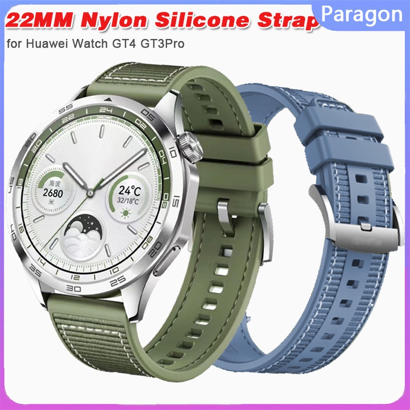 22mm nylon woven strap silicone sports bracelet suitable for Huawei ...
