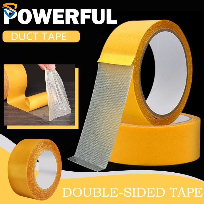 5M/Roll Strong Double Sided Adhesive Tape Floor Cloth Base Grid Tapes ...