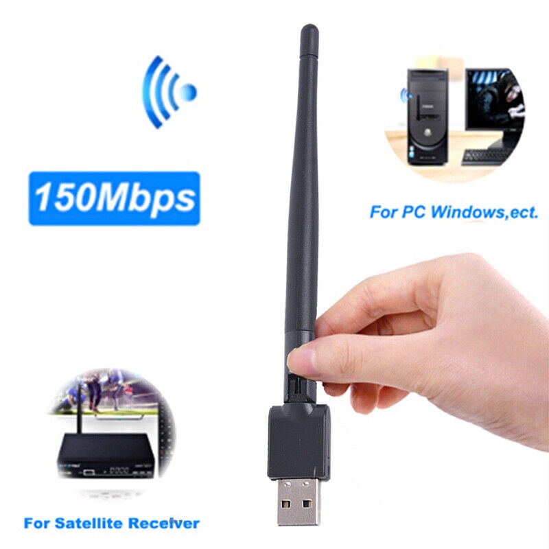 MT7601 150Mbp USB WiFi Receiver Wireless 802.11n/g/b For DVB S2 DVB T2 ...