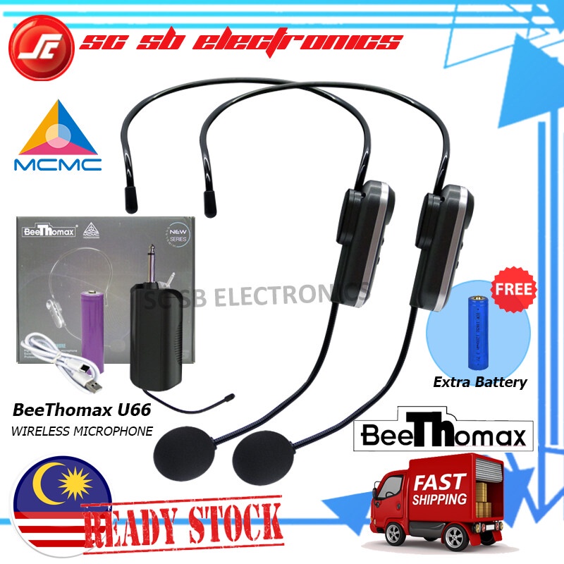 BEETHOMAX U66-01/ U66-02 WIRELESS HEADSET / CLIP MICROPHONE MCMC ...