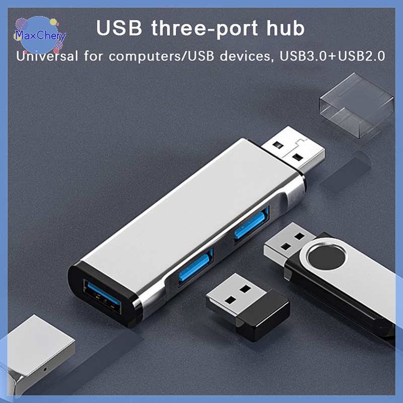 MCHY> Mini Aluminum 3 Port USB 3.0 Hub USB Hub Extensions 2.0 Hub USB ...