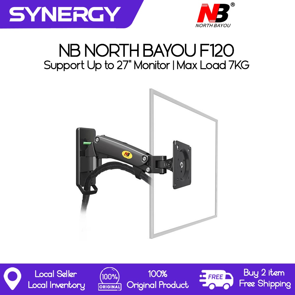 NB North Bayou F120 Gas Strut Spring Wall Mount with Support Up to 27 ...