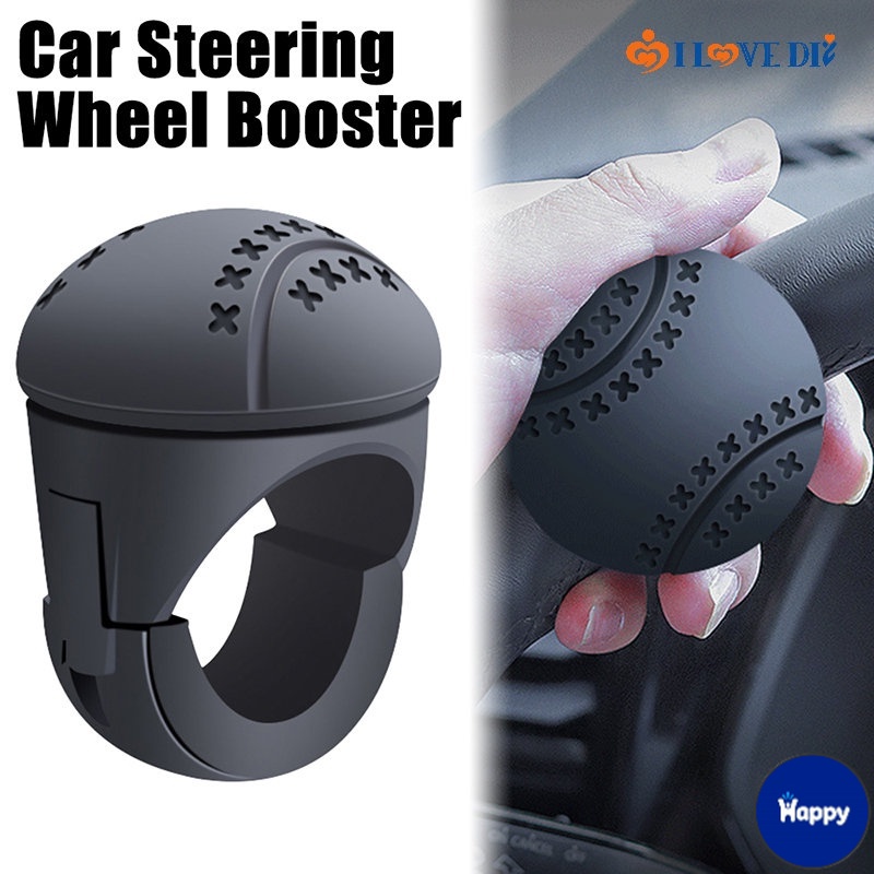 HS 1 Pc Portable Mounted Detachable ABS Car Rotating Steering Wheel ...