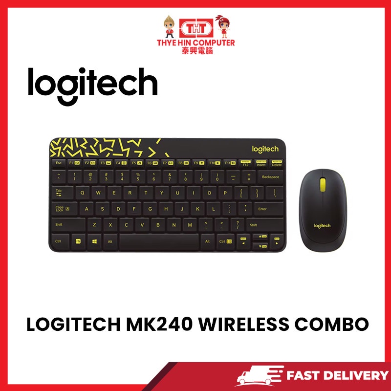 LOGITECH MK240 WIRELESS COMBO | Shopee Malaysia