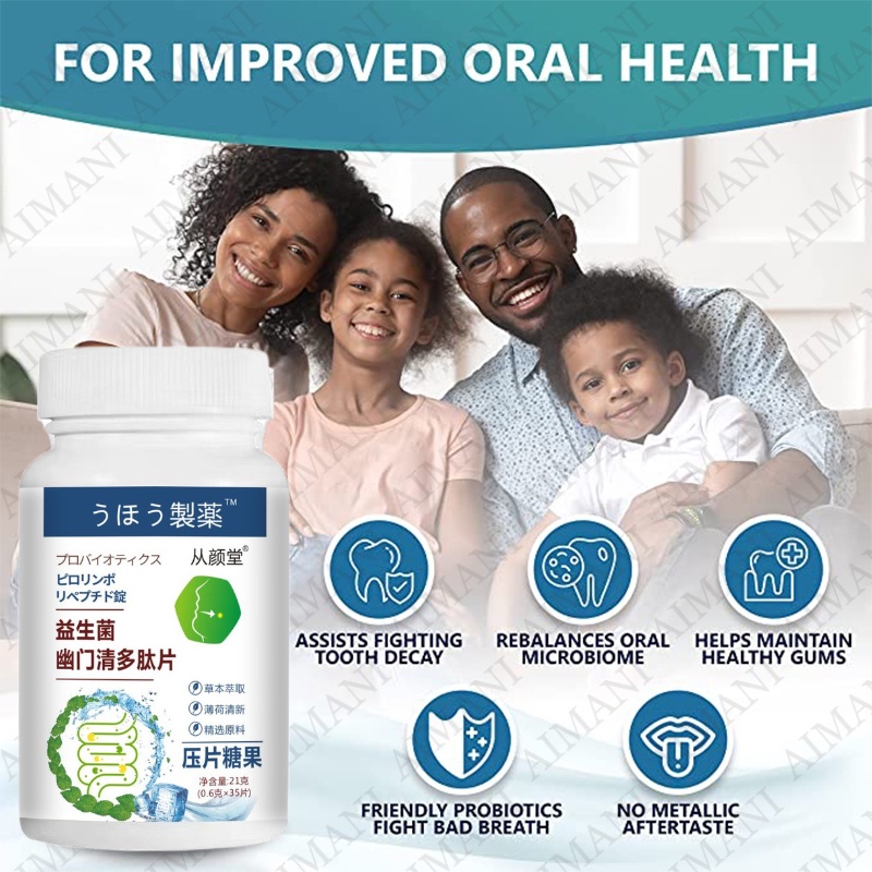 Oral Probiotic Chewable Tablets Improve Mouth Disease Throat Discomfort ...