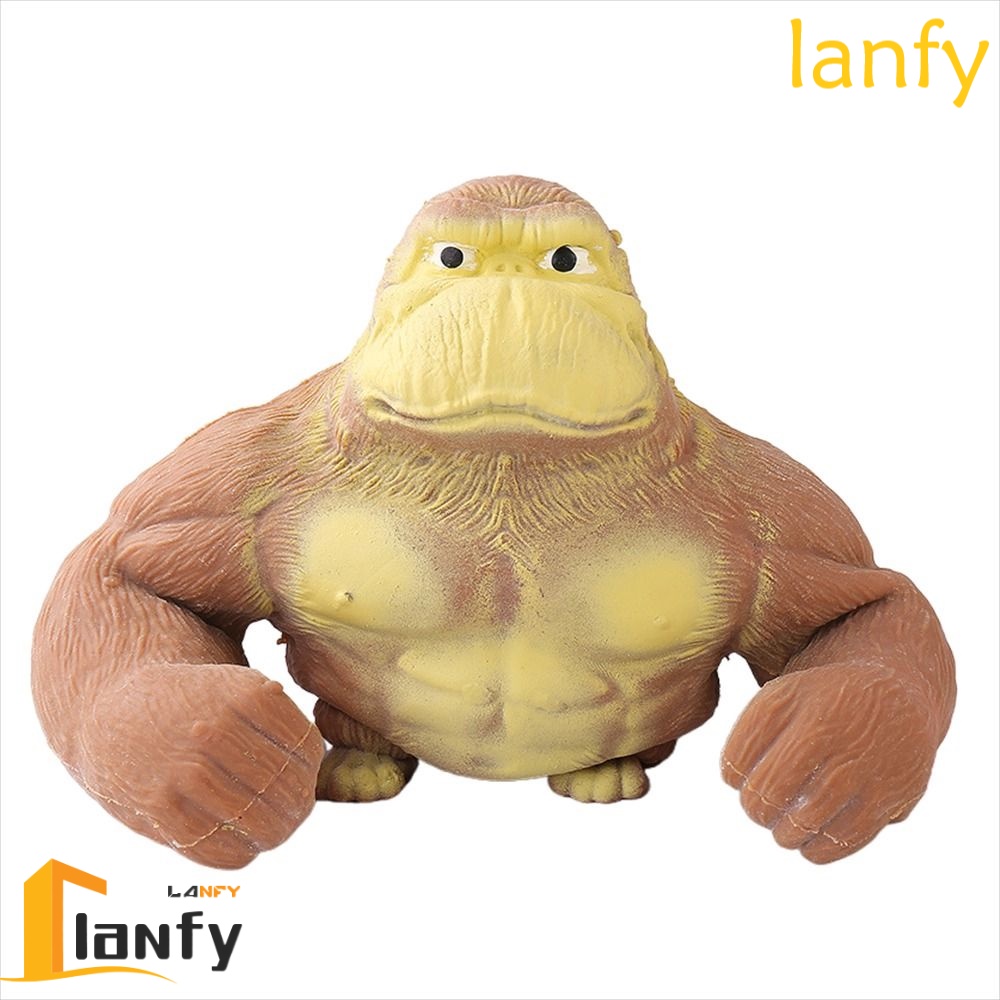 LANFY Elastic Monkey Toy Big Giant Adult Stress Relief Spongy Toys ...