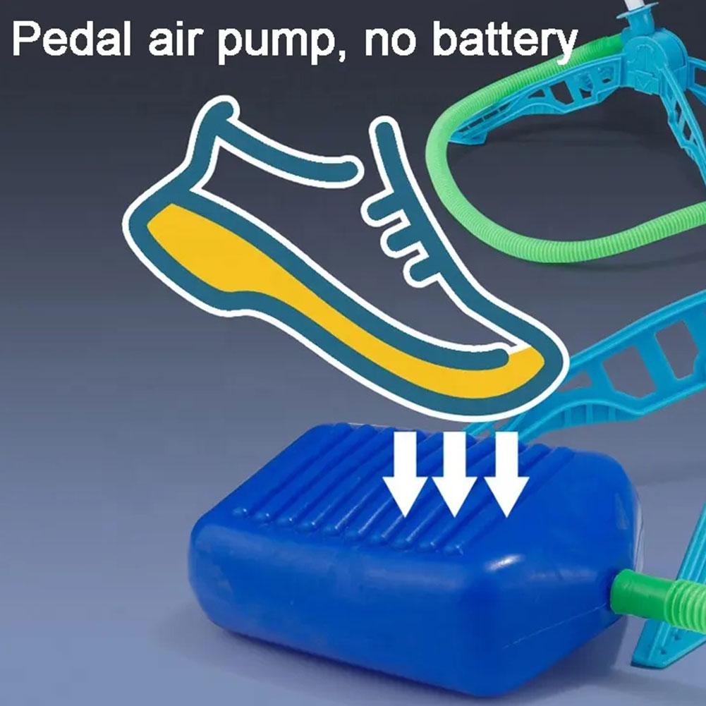 Rocket Toys Kid Pedal Rocket Air Raket Pump Launcher Outdoor Adjustable ...