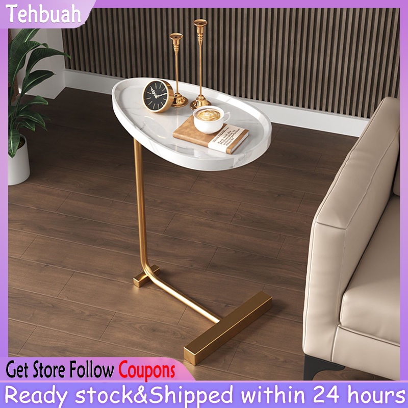 Nordic Side Table Simple Living Room Small Coffee Table Iron Bedside Table Decoration Bedroom ...