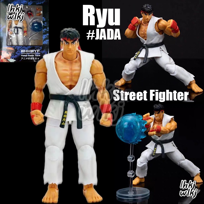 Street Fighter Ryu JADA Action Figure Change Face Articulado Decoration ...