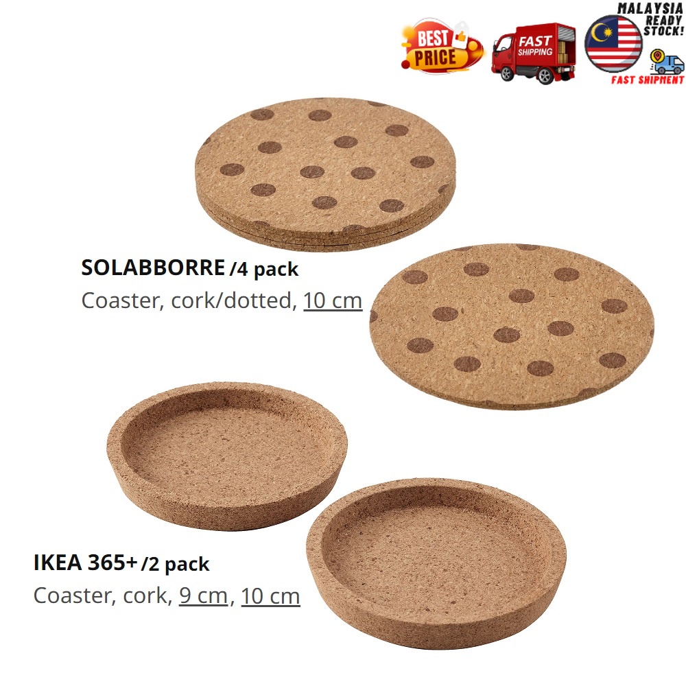 MINIKEA Cork Coaster . Drink Holder . Cup Coaster Pad . Alas Gelas ...