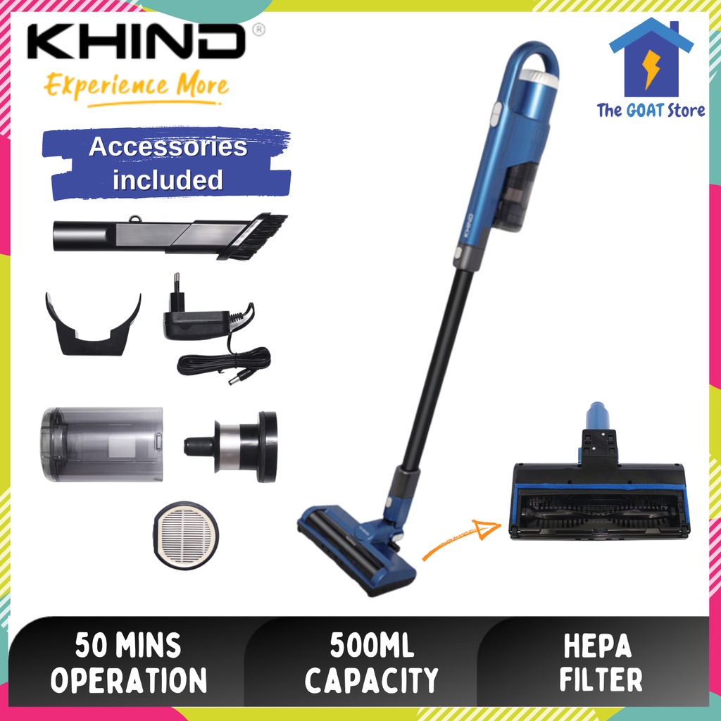 KHIND Cordless Stick Vacuum Cleaner - VC9675MS | Shopee Malaysia