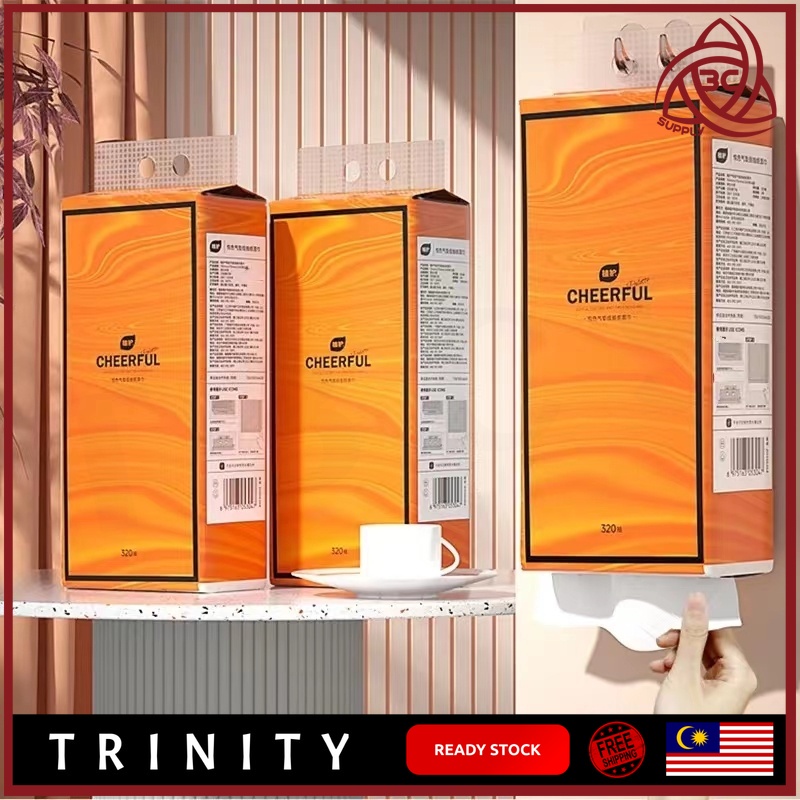 1280 Sheets/Pack 4-Ply 175*175mm AIR-cushion Cheerful Tissue Facial ...