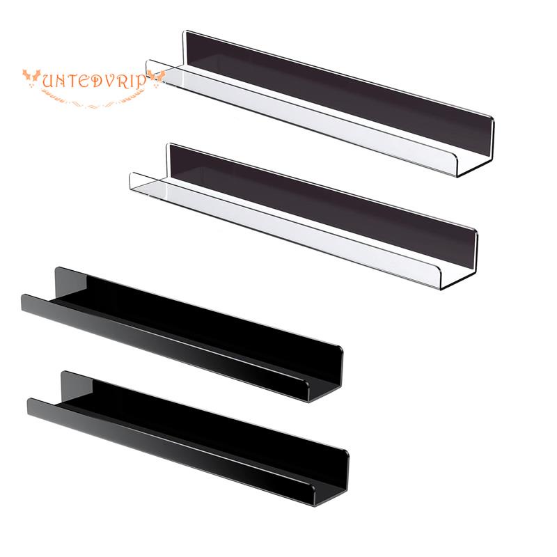 Wall-Mounted Storage Shelf Punch-Free Sticker Wall Home Bedroom In-Line ...