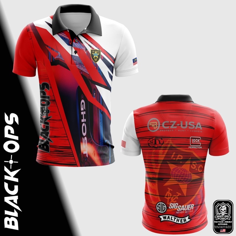 Ipsc Ghost Outdoor Top Design Tshirt / Baju Microfiber Jersi / Jersey ...
