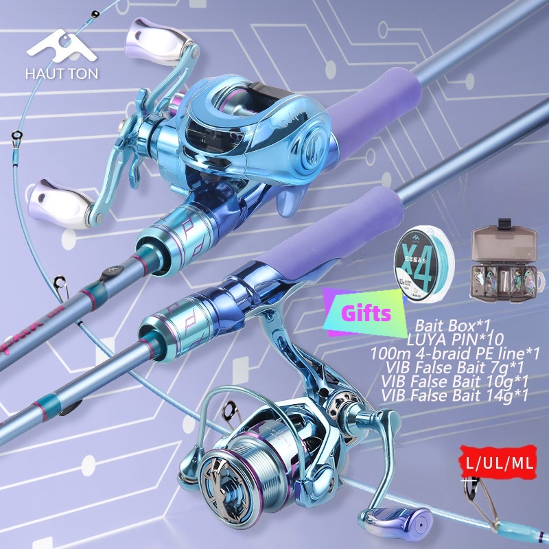 2024 New Fishing Rod Reel Set -UL/L/ML/M Power Spinning/Casting Lure Rod -Joran Pancing With ...