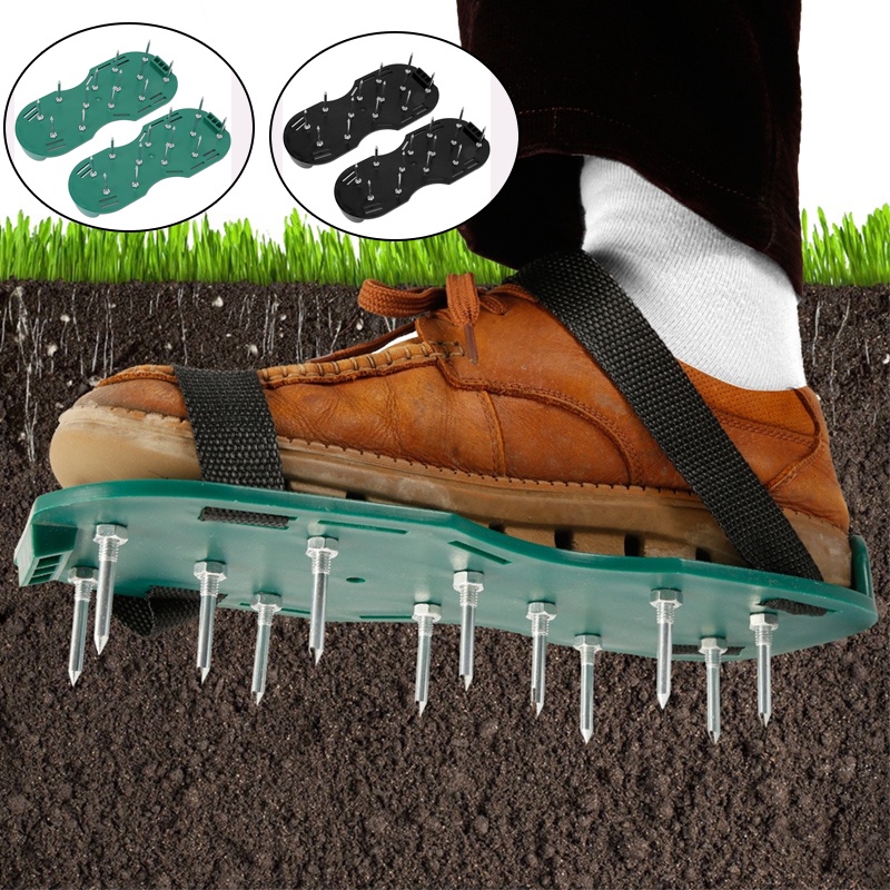 Spiked Shoes for Self-leveling Epoxy Outdoor Gardening Lawn Aerator ...