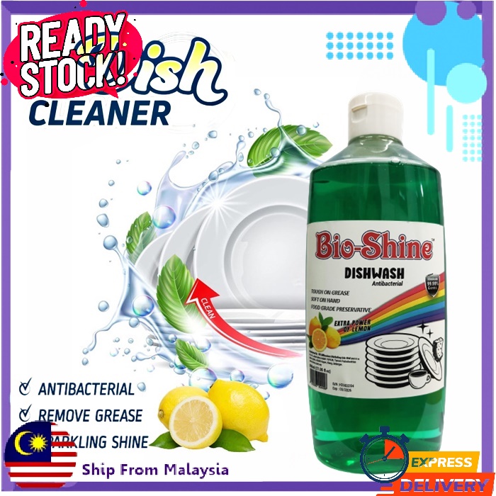 Bio-Shine With Real Lemon Extracts Dishwashing Anti Bacterial Liquid ...