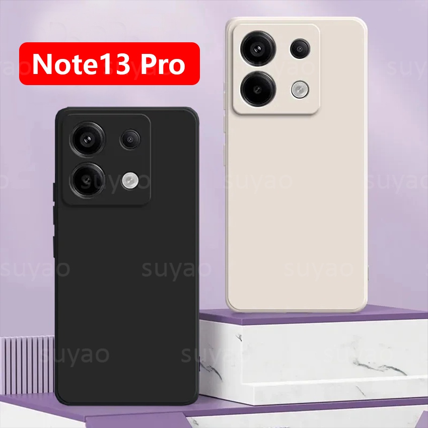 For Xiaomi Redmi Note 13 Pro Pro+ 13Pro 4G 5G Phone Case Soft TPU Rubber Square Note13 Note13Pro ...