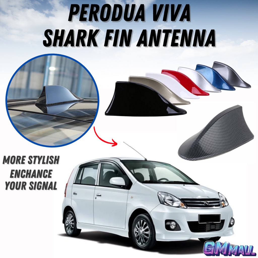 PERODUA VIVA SHARK FIN ANTENNA Aerial Car FM Radio Signal Mast Isyarat ...