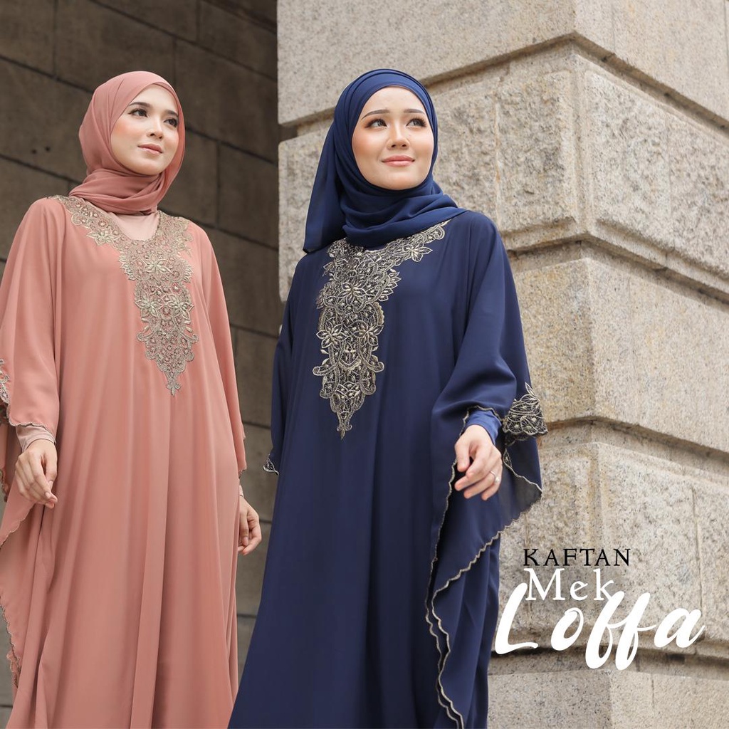 TUNIKMY BAJU RAYA VIRAL 2024 KAFTAN MEK LOFFA | EXCLUSIVE LACE | Shopee ...