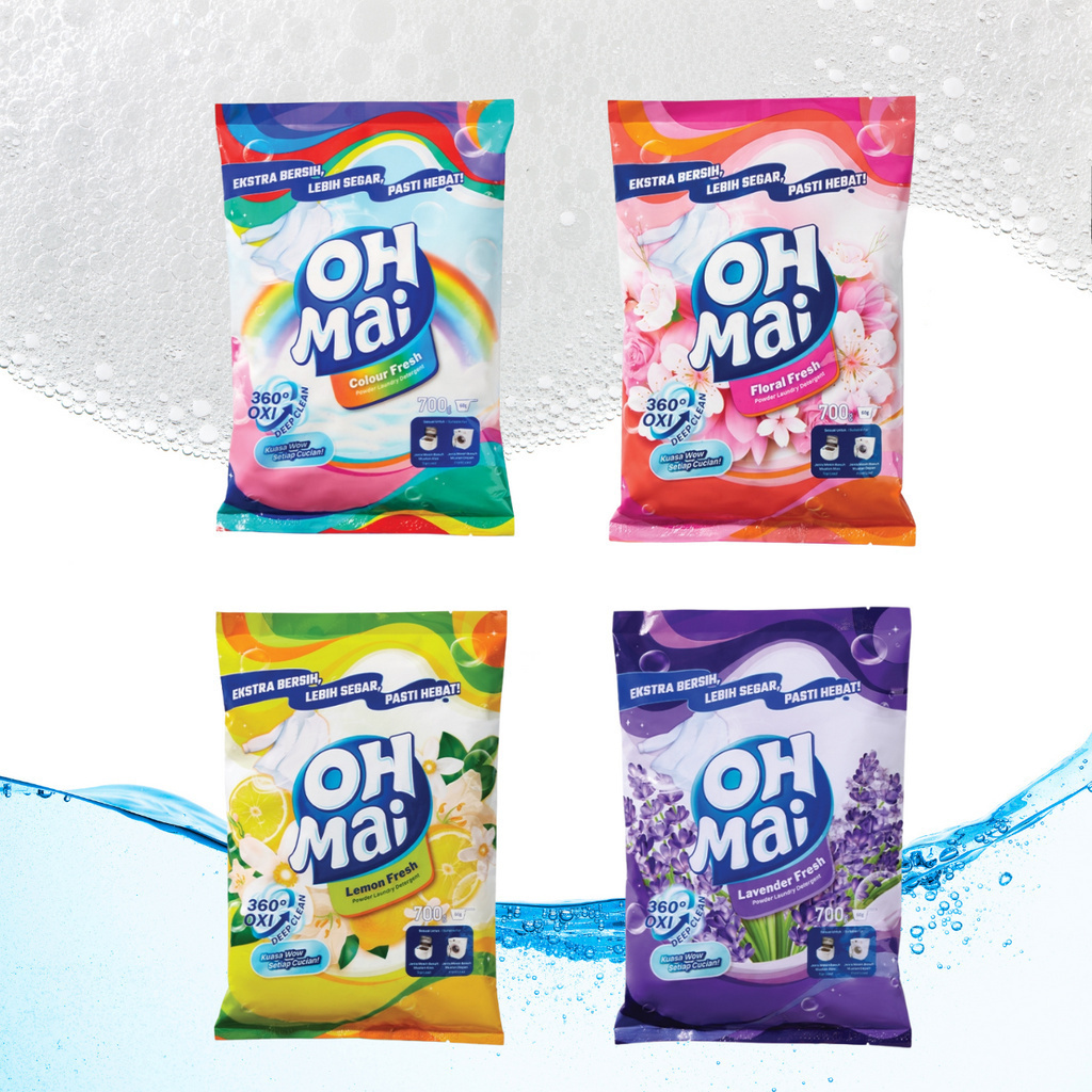 (TOP & FRONT LOADER) MBHL OH MAI Laundry Powder Detergent Clean Laundry Supplies Wash Clothes ...