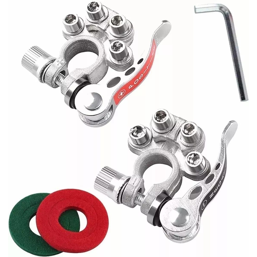 Pure Copper Battery Terminal Clamp Connectors, Universal Quick Release ...