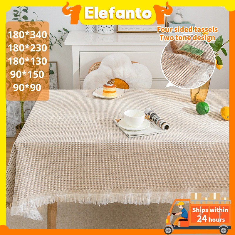 Alas Meja Raya Pastel Color Aesthetic Table Cloth Round Table Cloth ...